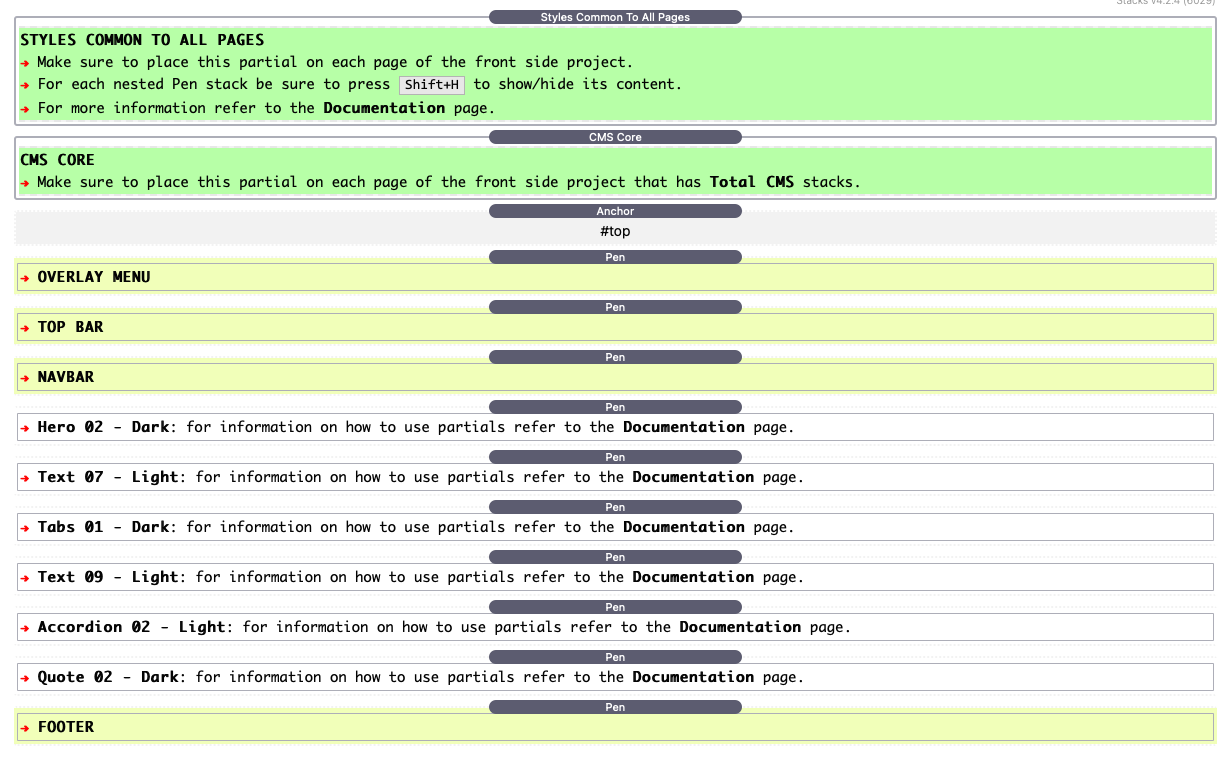 Documentation - Clean - Project file for RapidWeaver